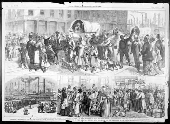 African American Exodusters En Route to Kansas (1879) · SHEC: Resources ...