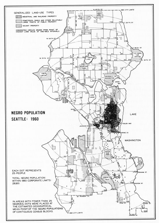 Map of Seattle's Black Population, 1960 · SHEC: Resources for Teachers